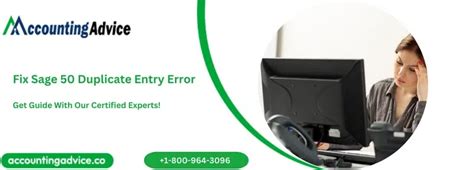 how to fix sage 50 duplicate entry error