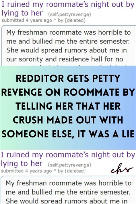 Redditor Gets Petty Revenge On Roommate By Telling Her That Her Crush