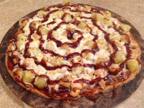 Cardio Pizza Bbq Chicken And Pineapple Pizza With Sharp Cheddar And A