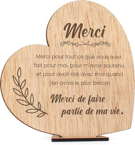 CONTRAXT Carte De Remerciement En Bois Cadeaux Pour Remercier Des Amis