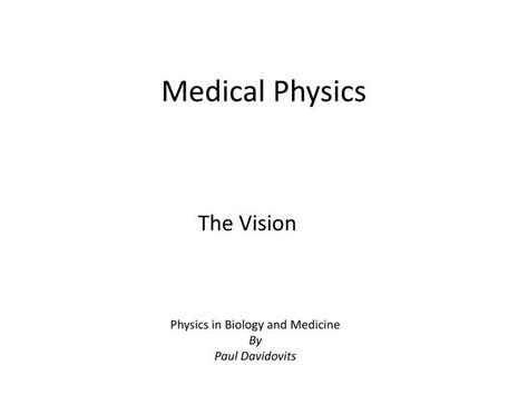 Ppt Medical Physics Powerpoint Presentation Free Download Id2109495