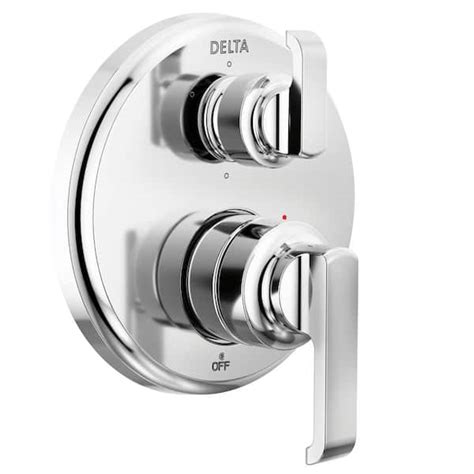 Delta Tetra 2 Handle Wall Mount Valve Trim Kit 6 Setting Int Div In