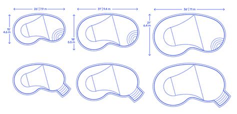inground pool size chart a visual reference of charts chart master