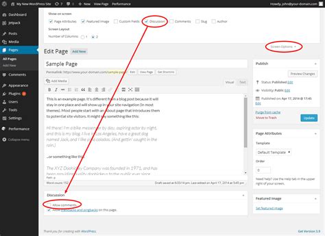 WordPress How To Enable Or Disable Comments