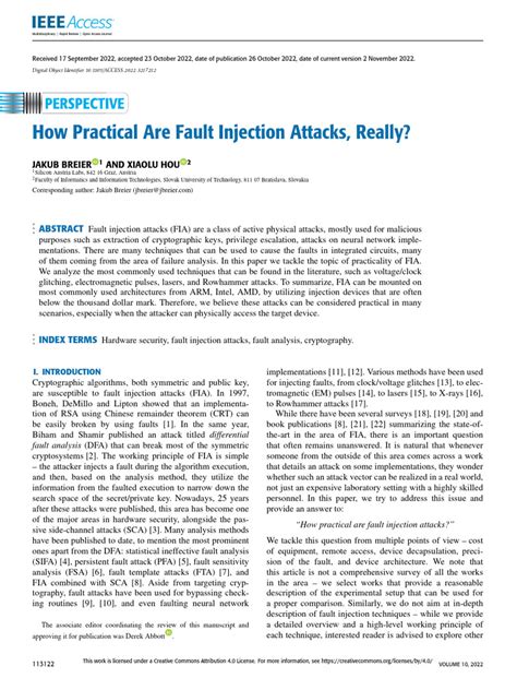 how practical are fault injection attacks really pdf