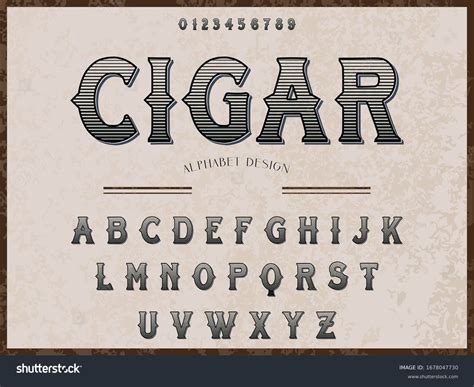 Retro Font Alphabet Script Typeface Vintage Stock Vector Royalty Free 1678047730 Shutterstock