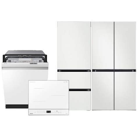 삼성전자 비스포크 키친핏 코타 Rf85c90d1 Rq33c74c1 Dw60bb837w 화이트 글램
