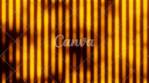 Abstract Orange Lights Bokeh Equalizer Bar Effect Technology Particles Surface Grid 3d Model