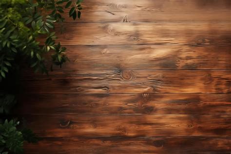 premium ai image rustic wooden table surface top view ai generated