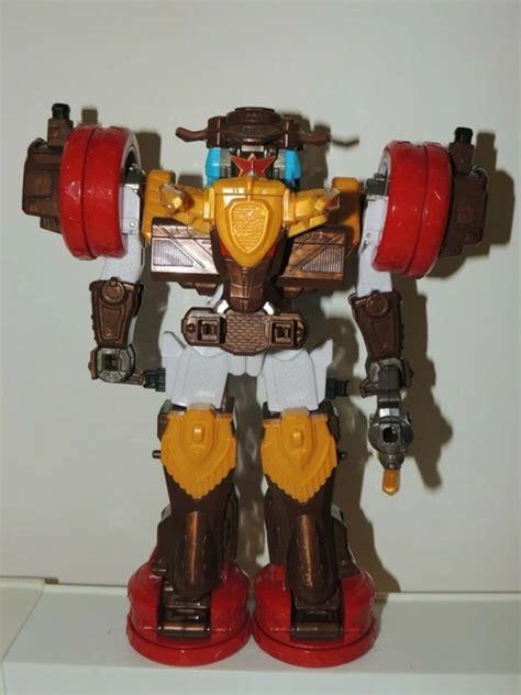 FIGURINE ARTICULÉE POWER Rangers Ninja Steel Bullrider Megazord Bandai