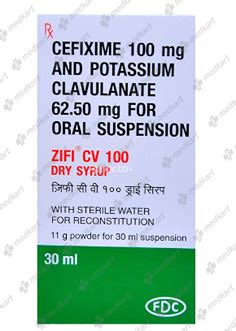 ZIFI CV 100MG DRY SYRUP 30 ML Price Composition Generic