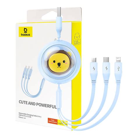 Baseus Cute And Powerful 3in1 Usb Type A Apa Usb Type C Lightning