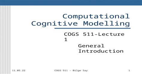 Download Ppt Powerpoint Computational Cognitive Modelling