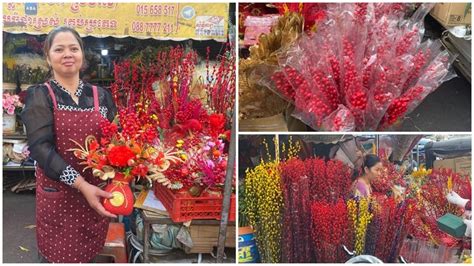 ចូលឆ្នាំចិន៖ អ្នកស្រី ម៉ូ មុល្លីកា យកផ្កាអង្គាសីលជ័រ