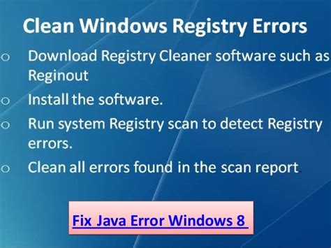How To Fix Java Error Window 8