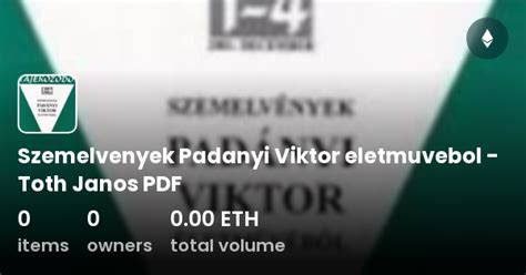 Szemelvenyek Padanyi Viktor Eletmuvebol Toth Janos Pdf Collection