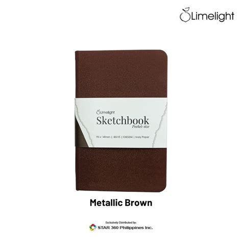 Limelight Pocketsize Hardbound Sketchbook Metallic Shopee Philippines