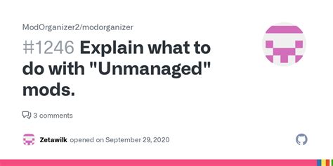 Explain What To Do With Unmanaged Mods Issue ModOrganizer Modorganizer GitHub