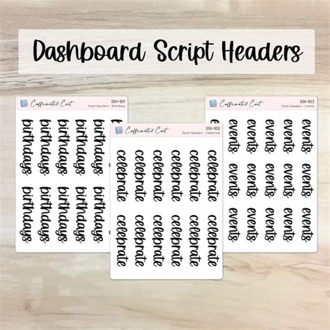 Script Headers For Dashboard Etsy