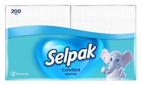 Selpak Comfort ხელსახოცი 1 ფენა 200 ც Veli Store