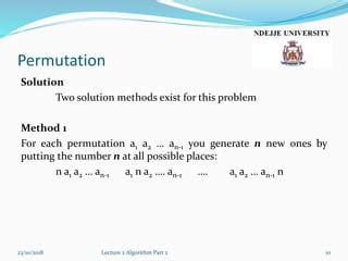 Lecture2b algorithm | PPT