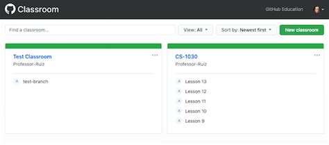GitHub Classroom Benefits CS 1400 With Ruiz