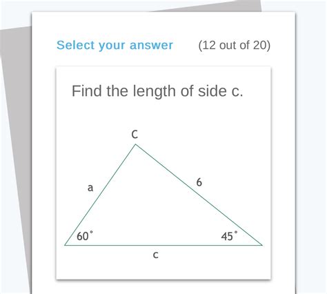 Solved Select Your Answer Out Of Find The Length Of Chegg Com