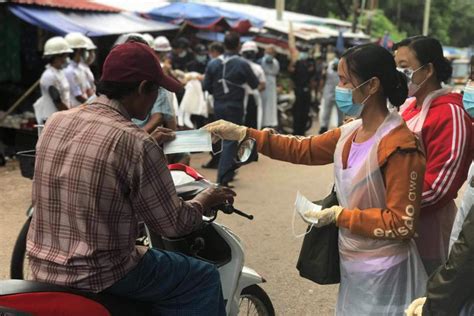 မော်လမြိုင်မြို့၌ ကိုဗစ် ၁၉ ကာကွယ်ရေးလူထုလှုပ်ရှားမှု Mask Campaign အရှိန်အဟုန်မြှင့် ဆောင်ရွက