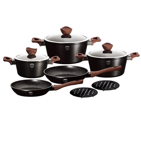 Set Oale Si Tigai 10 Piese Berlinger Haus Aluminiu Forjat Si Marmura