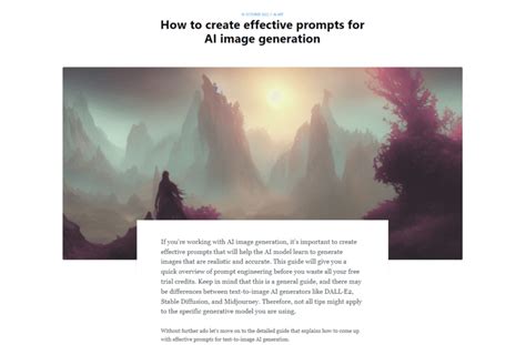 Best Prompt Guides For Text To Image Models