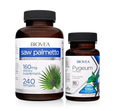 Saw Palmetto And Pygeum Mens Prostate Health Biovea