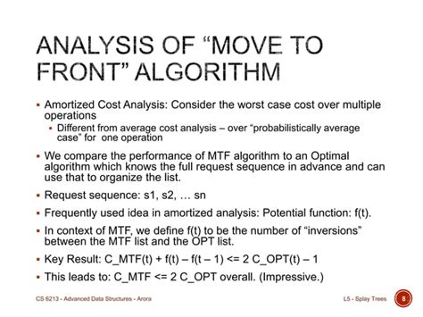 Splay Trees And Self Organizing Data Structures Ppt