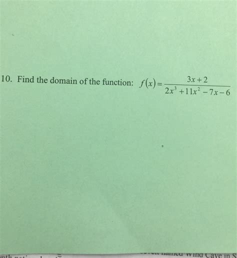 Solved Find The Domain Of The Function