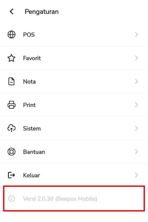 Cara Cek Versi Beepos Mobile 2 0