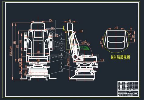 汽车座椅设计cad图纸 说明书 机械5