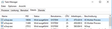 CPU Auslastung W3wp Exe IIS Worker Process MS Exchange Forum