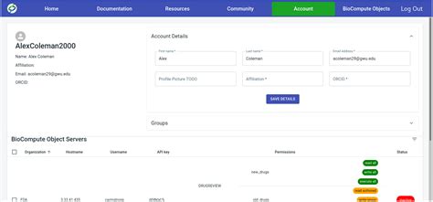 Issue With Updating User Information · Issue 30 · Biocompute Objects