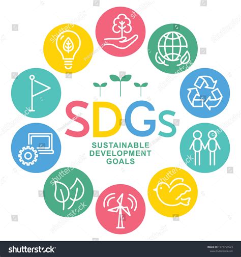 Sdgs Vector Icon Card Sustainable Development เวกเตอร์สต็อก ปลอดค่า