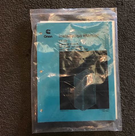 New Cummins Onan Transfer Switch Fetting Power Inc