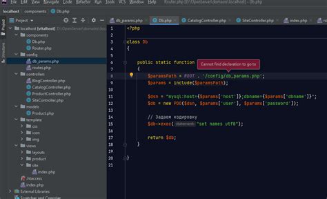 Mysql Php и базы данных Не видит файл Bdparams Stack Overflow на русском