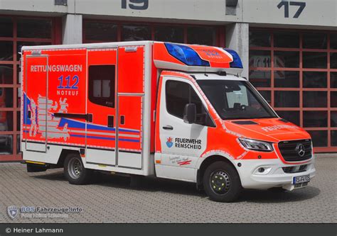 Einsatzfahrzeug: Florian Remscheid 01 RTW 07 - BOS-Fahrzeuge ...