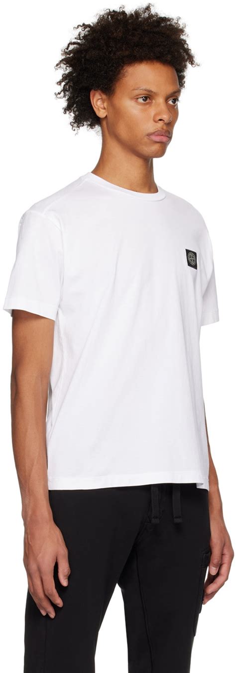 Stone Island White Patch T Shirt Stone Island