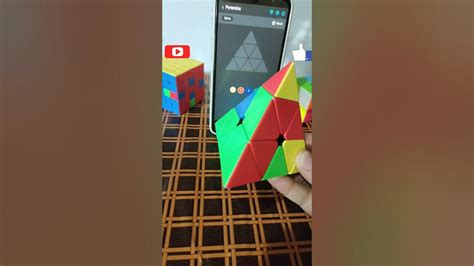 How Ai Solving Pyraminx Triangle Cube 📐shorts Viral Rubikscube Youtube