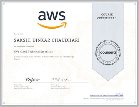 Sakshi Chaudhari On Linkedin Cloud Aws Amazonaws Coursera