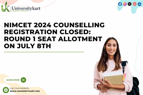 Nimcet 2024 Counselling Registration Closed Round 1 Seat Allotment On July 8th