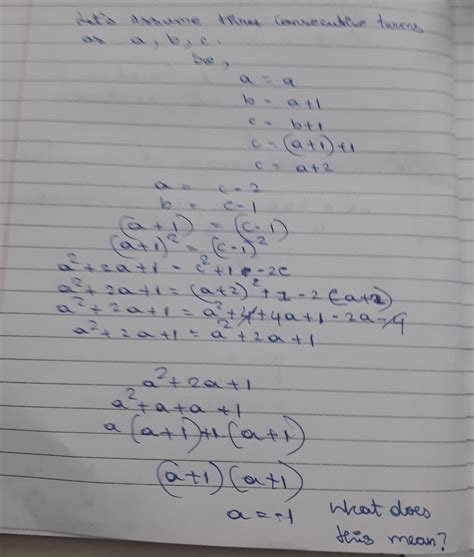 The 3 Consecutive Terms R3blue1brown
