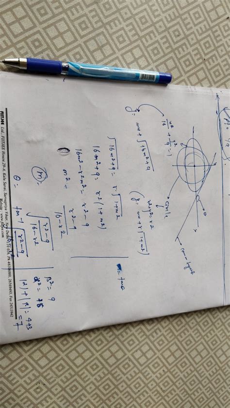 A Circle Of Radius R Is Concentric With The Ellipse Frac X