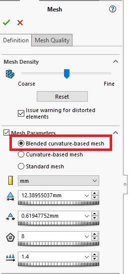 Solidworks Simulation Apply Coarser Mesh Control New In Solidworks