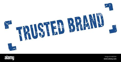 Trusted Brand Stamp Trusted Brand Square Grunge Sign Trusted Brand