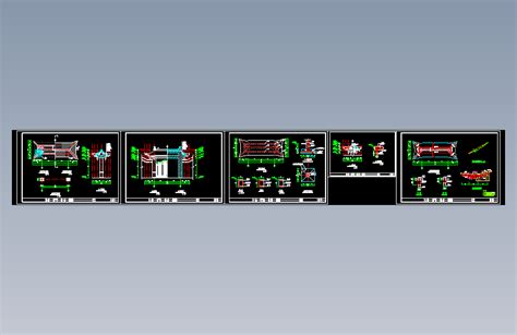 某仿古中式院大门建筑cad施工图 Autocad 2000 模型图纸下载 懒石网